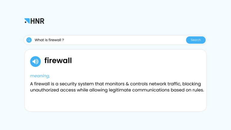 Firewall - HNR Tech